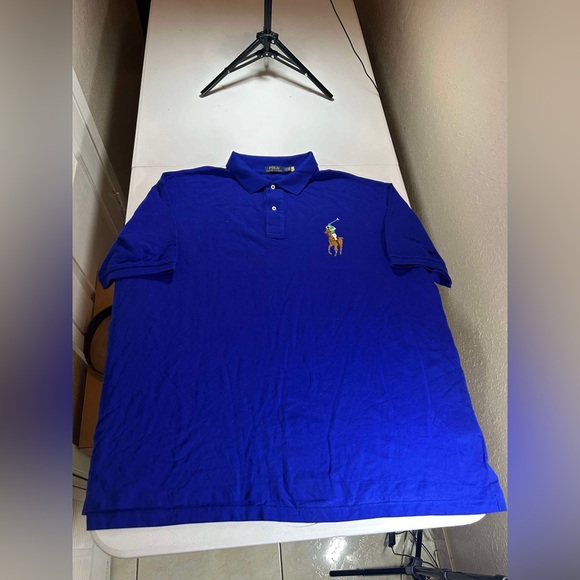 Polo Ralph Lauren | Shirts | New Polo Ralph Lauren Mens Blue Poloshirts Sz 4xb Big Pony | Poshmark